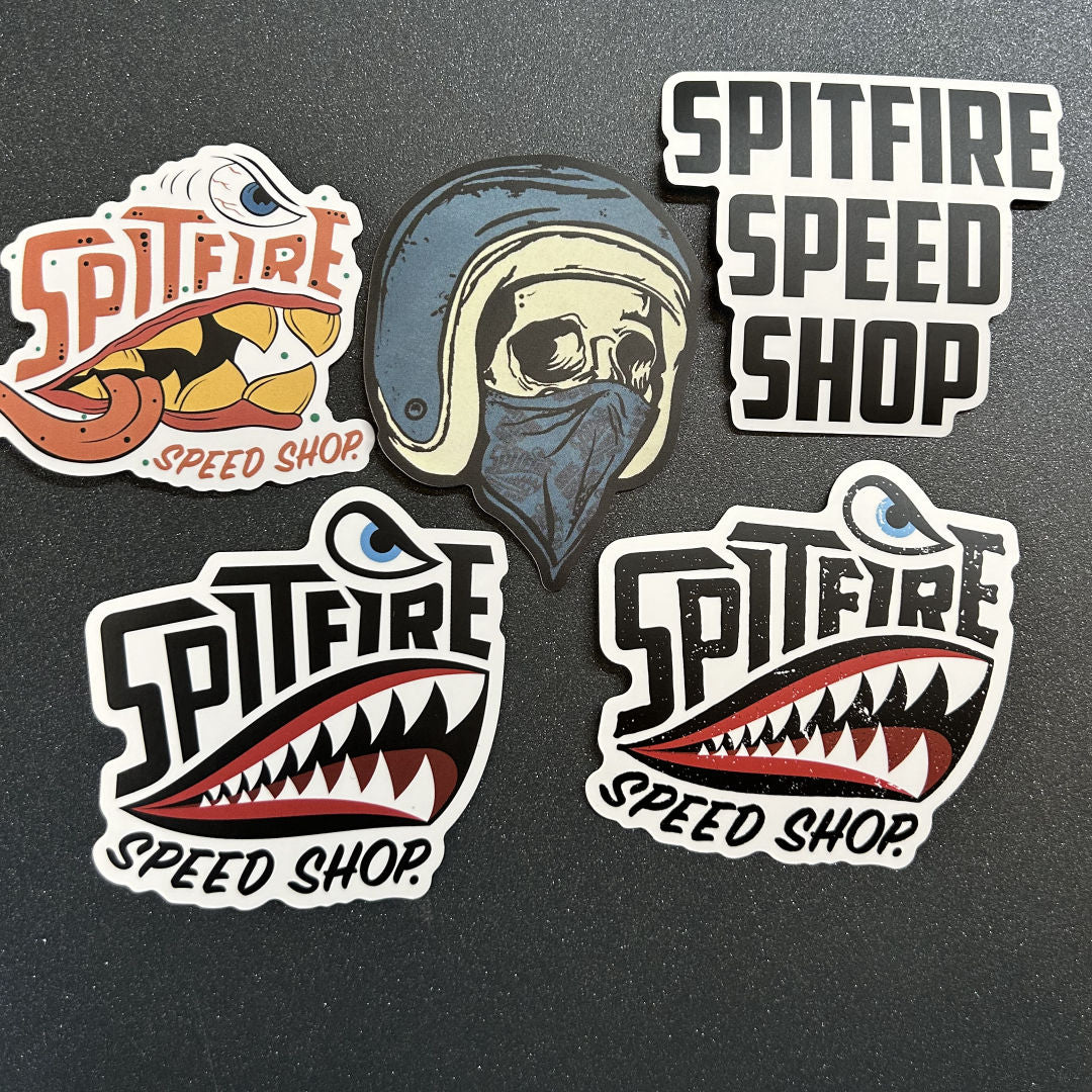 Spitfire Speed Shop 5 Pack of Stickers