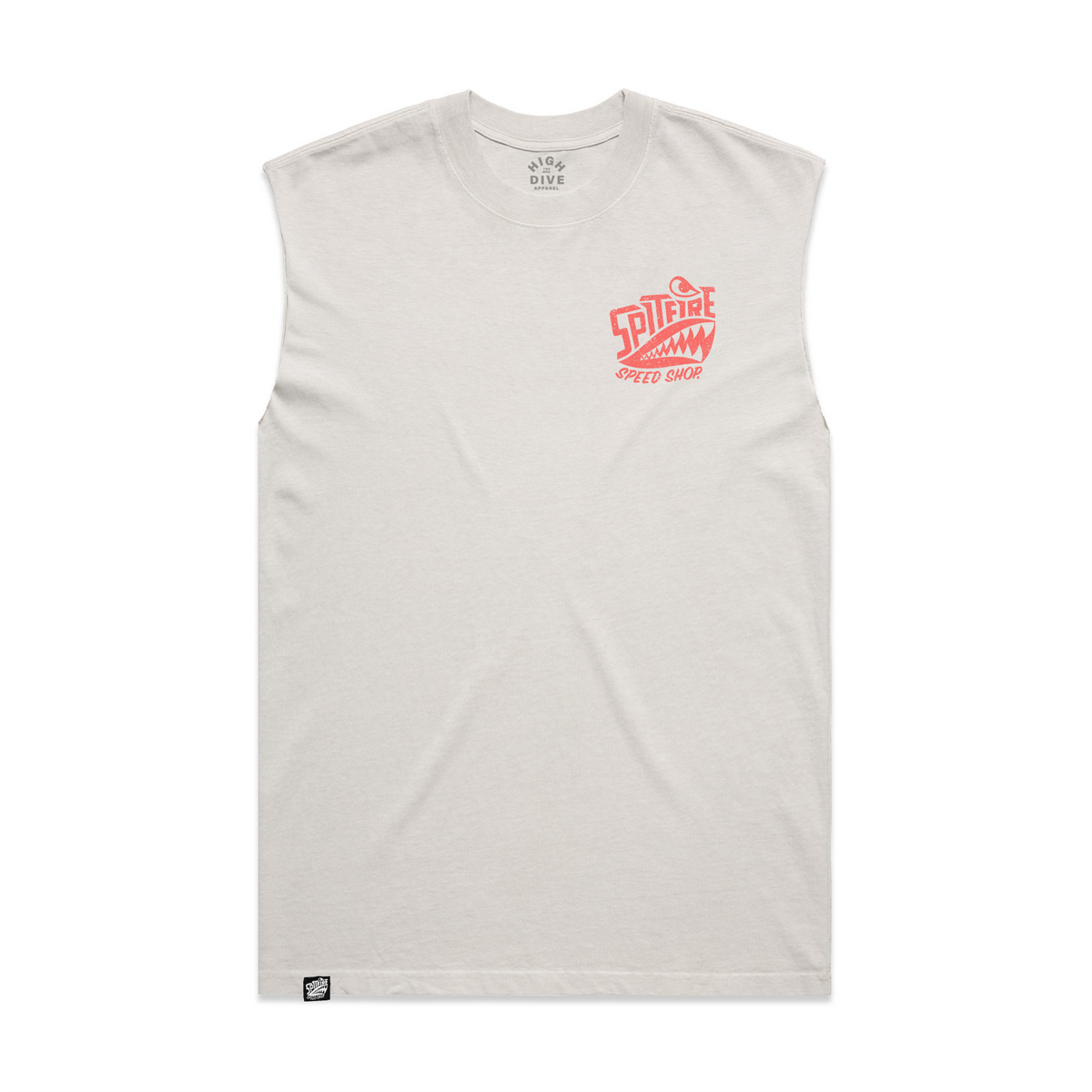Spitfire X High Dive Apparel Collaboration Bone White Vest ‘Ride The S ...