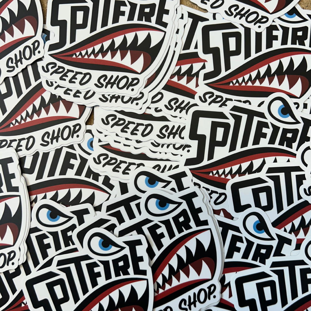 Spitfire Speed Shop Small Sticker